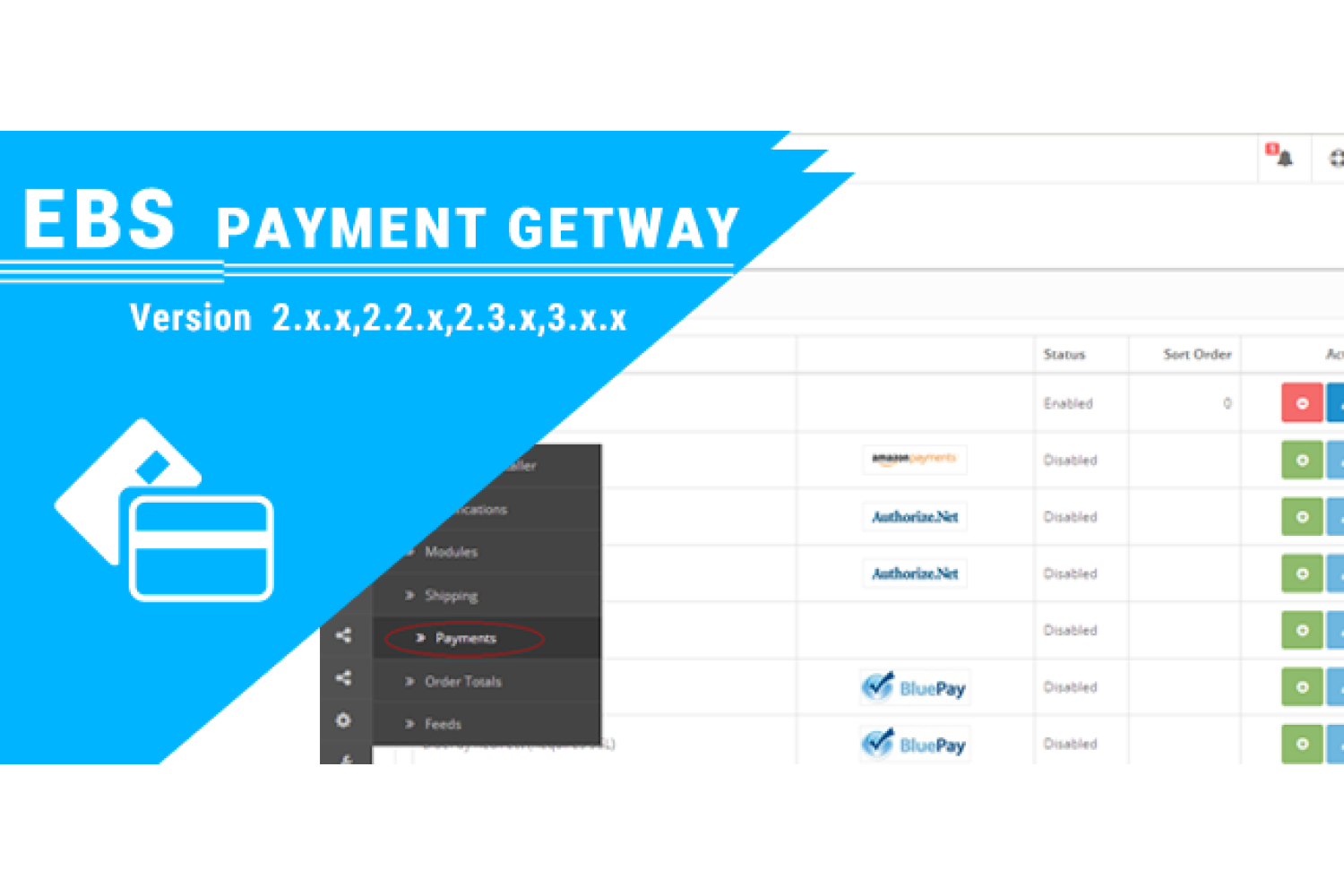 Opencart - EBS Payment Getway (2.x.x & 3.x.x)