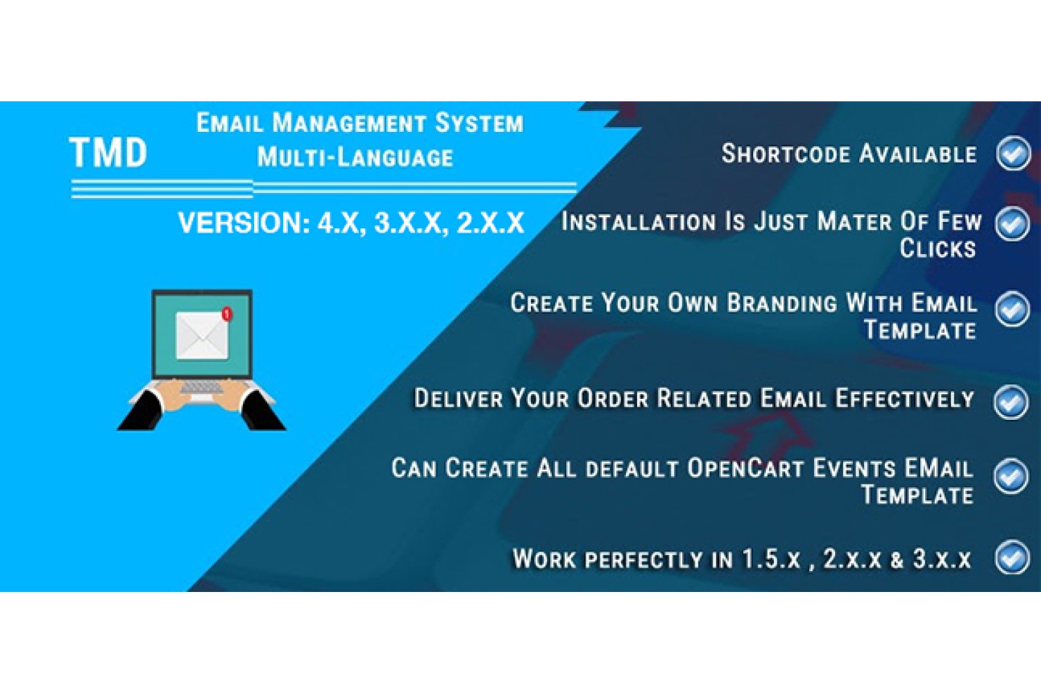 Opencart - OpenCart Email Template Management System Multi Language 2.x