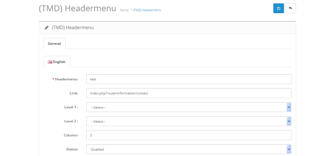 Opencart - Custom opencart header menu free ocmod (2.x.x & 3.x.x)