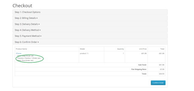 Opencart - Product Option Model