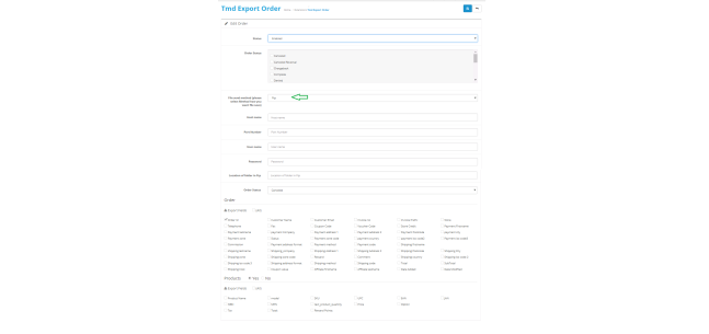 Opencart - Order Export Pro