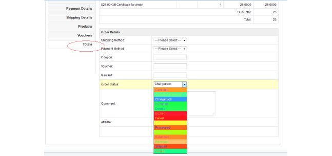 Opencart - Order status color 1.5.x