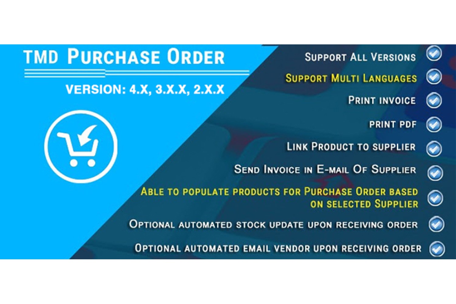 Opencart - Purchase Order Module for E-Commerce Stores
